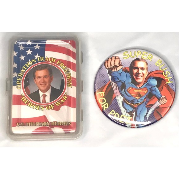 Bush | Accessories | George W Bush Lot 2 Memorabilia Super Bush Pin ...